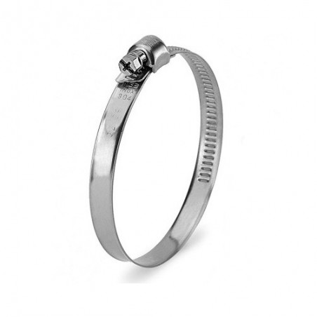 Collier inox crémaillère bande pleine 12mm